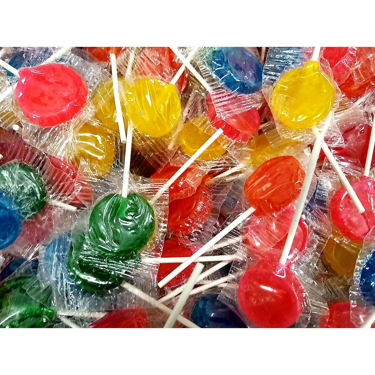 Assorted Fruit Beauty Pops - 2 lbs of Fresh Cherry Strawberry Lemon Lime Orange Grape Berry Root Beer Lollipops