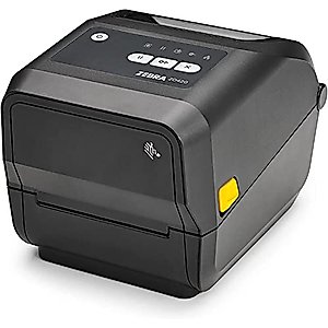 ZEBRA ZD420T 300dpi Thermal Transfer and Direct Thermal Desktop Printer, Black - USB, USB Host Connectivity - 4" Print Width, 4 IPS, Monochrome- ZD42043-T, JTTANDS Printer_Cable