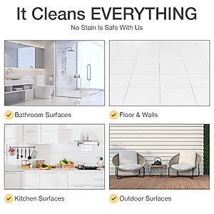 The Pink Stuff - The Miracle All Purpose Cleaning Paste With A Good Grips Deep Clean Brush (Cream And Brush)