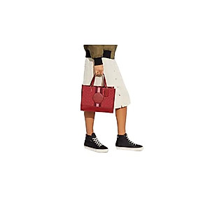 COACH Dempsey Carryall In Signature Jacquard With Stripe Patch (IM/Red Apple Multi)