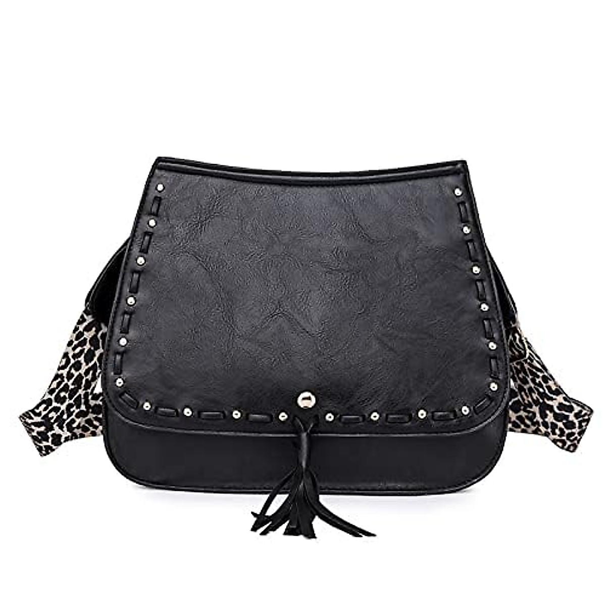 UKENENG Women's Crossbody Bag Shoulder Bag with Tassel Purse Shoulder Bucket Cross-body Purse (Grey)