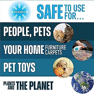 Pooph Pet Odor Eliminator, 32oz Spray - Dismantles Odors on a Molecular Basis, Dogs, Cats, Freshener, Urine, Poop, Pee, Deodorizer, Natures, Puppy, Fresh, Clean, Furniture, Potty, Safe