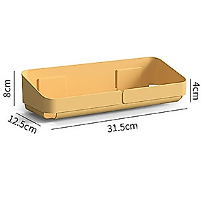 Fineget Shower Caddy Removable Adhesive Shower Shelves Large Plastic Wall Basket Shelf for Bathroom Kitchen Bathtub Rustproof No Drilling Shower Storage Organizer Quick Dry Yellow 2 Pack