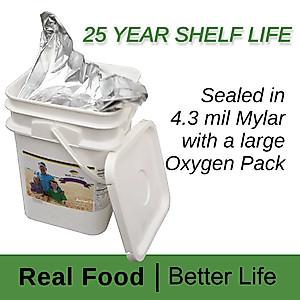 Wheatland™ White Sugar • Delicious • USA grown • 20 lbs Bulk • Mylar and Bucket Provide 25 Year Shelf Life • Emergency Food Storage • High Trust Seller • 40 Year Legacy of Prepping