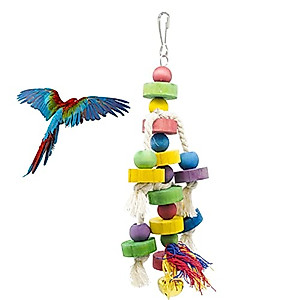 Juguetes Toys Parrot Swing Toy 2 pcs Parrot Toy Parrot bite Toy Parrot Playing Toy Hanging Funny Parrot Chewing Toy Bird Cage Chew Chew Chew Toys Parrot Block