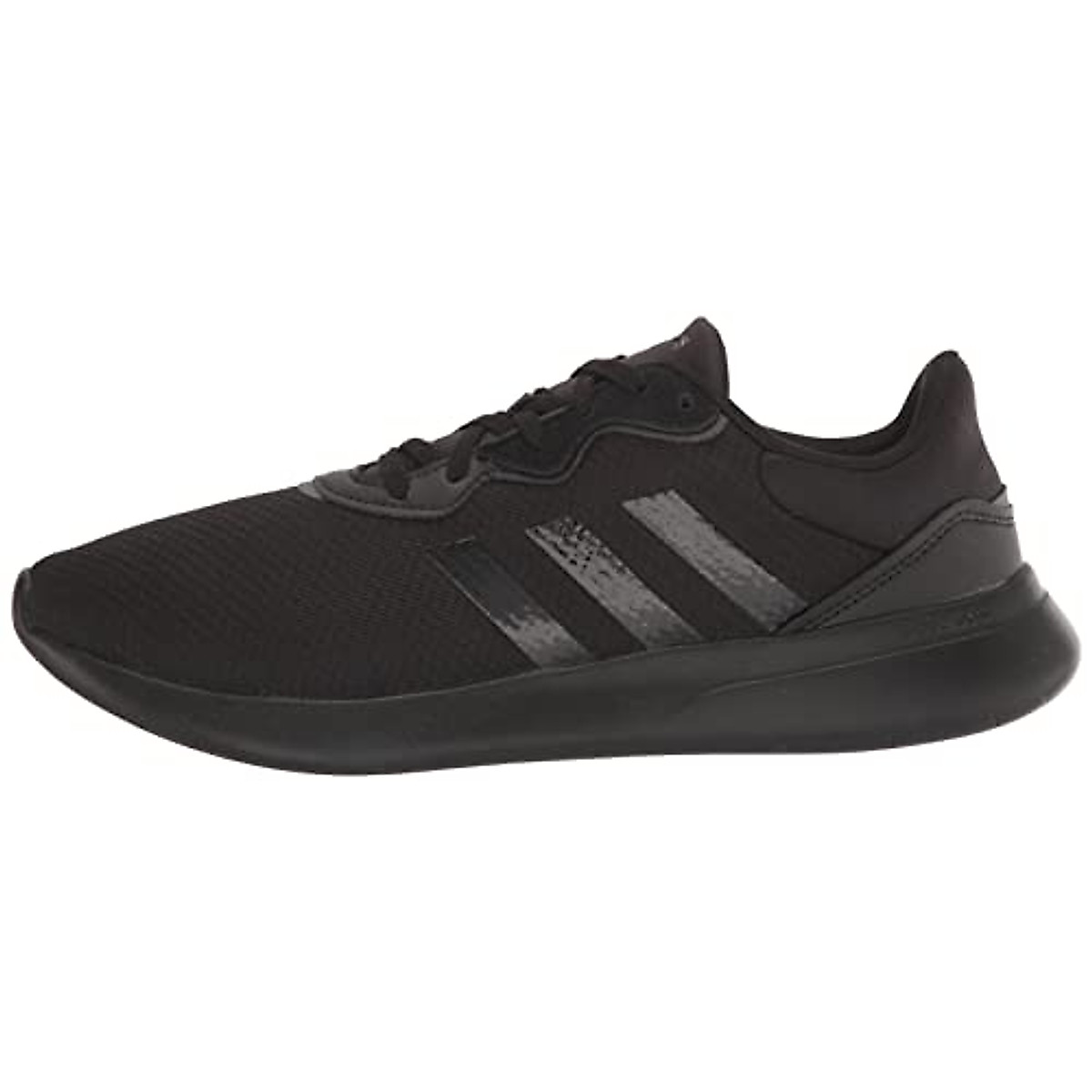 adidas Women's QT Racer 3.0 Running Shoe, Black/Black/Iron Metallic, 9