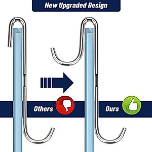 Lefcen Shower Door Hooks, Over The Shower Towel Hook, Shower Hooks for Towels, Towel Hooks for Frameless Glass Shower Door, Stainless Steel, Silver, 2 Pack