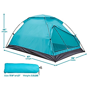 Alvantor Camping Tents Outdoor Travelite Backpacking Light-Weight Family Dome Tent 2 Person 2 Season Hiking Fishing Instant Portable Shelter Gift Easy Set-Up 86"*59"*46"