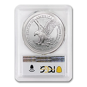 2021 (W) 1 oz American Silver Eagle Coins MS-70 (Type 2 - First Strike - Struck at The West Point Mint) by Coinfolio $1 MS70 PCGS