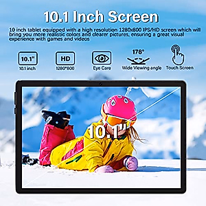 Android Tablet 10 inch, Android 11.0 Tablet, 2GB RAM 64GB ROM, 1TB Expand Android Tablet with Dual Camera, WiFi, Bluetooth, 8000mAh, HD Touch Screen, Google GMS Certified…