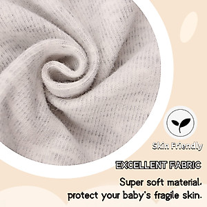 Bamery Newborn Baby Girls Hospital Hat Thick Cute Bear Ear Cotton Baby Boy Beanie for 0-6Months (White+Blue+Gray+Green,0-6 Months)