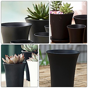 HANABASS 30 pcs Flowerpots Black Bonsai Drainage Indoor Round Outdoor for Plants Holes Balcony Pots Plastic Hole Plant Flower Planting Planter Vegetables Planters Nursery Garden Container