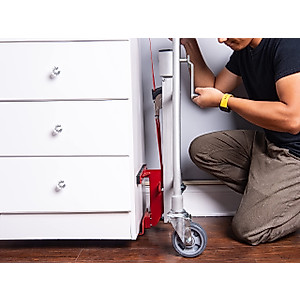 Manual Furniture Mover (Set of 2), 1100 lb. Cap, Aluminum, 12" Lift Height, Machinery Mover