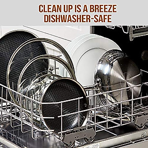 Copper Chef Titan Fry Pans, 9.5 inch with 8 inch, stainless-steel