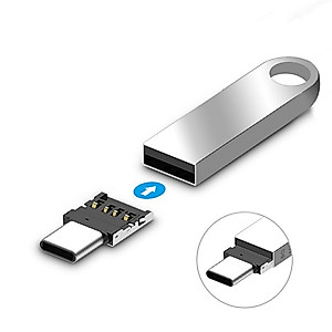 chenyang 5 Pack USB C OTG Adapter USB C Male to USB 2.0 Female Ultra Mini Size Connector Adapter