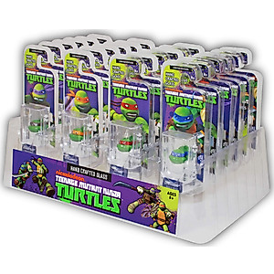 Teenage Mutant Ninja Turtles Glassworld Assorted Miniature Glass Figures Collectible (Pack of 24)