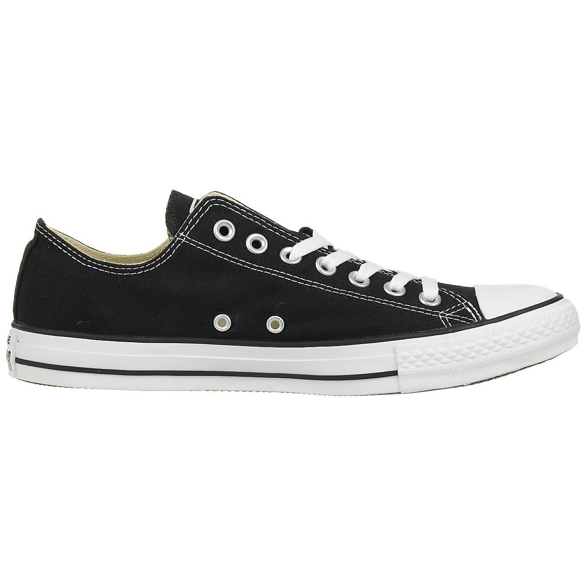 Converse Unisex Chuck Taylor All Star Core Ox Sneaker, Black, Men's 10, Women's 12 Medium