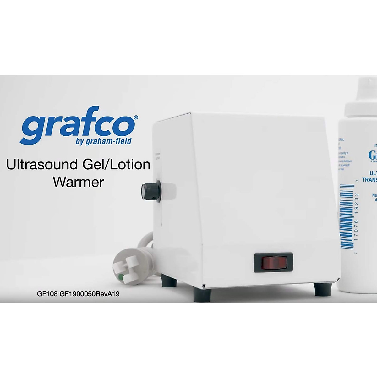 Grafco Bottle Warmer for Ultrasound Gel, Massage Lotion, Oil and More, Single Bottle