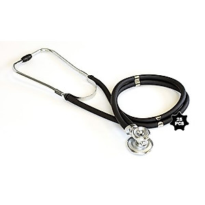 Primacare CSDS-9295-BK Sprague Rappaport Stethoscope, 30 in., Black (Pack of 25)