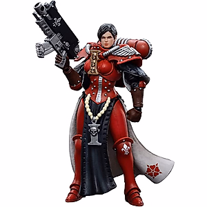 JOYTOY New 1/18 Warhammer 40,000 Action Figure Adepta Sororitas Battle Sisters Order of The Bloody Rose Sister Ignacia Collection Model Birthday Gifts