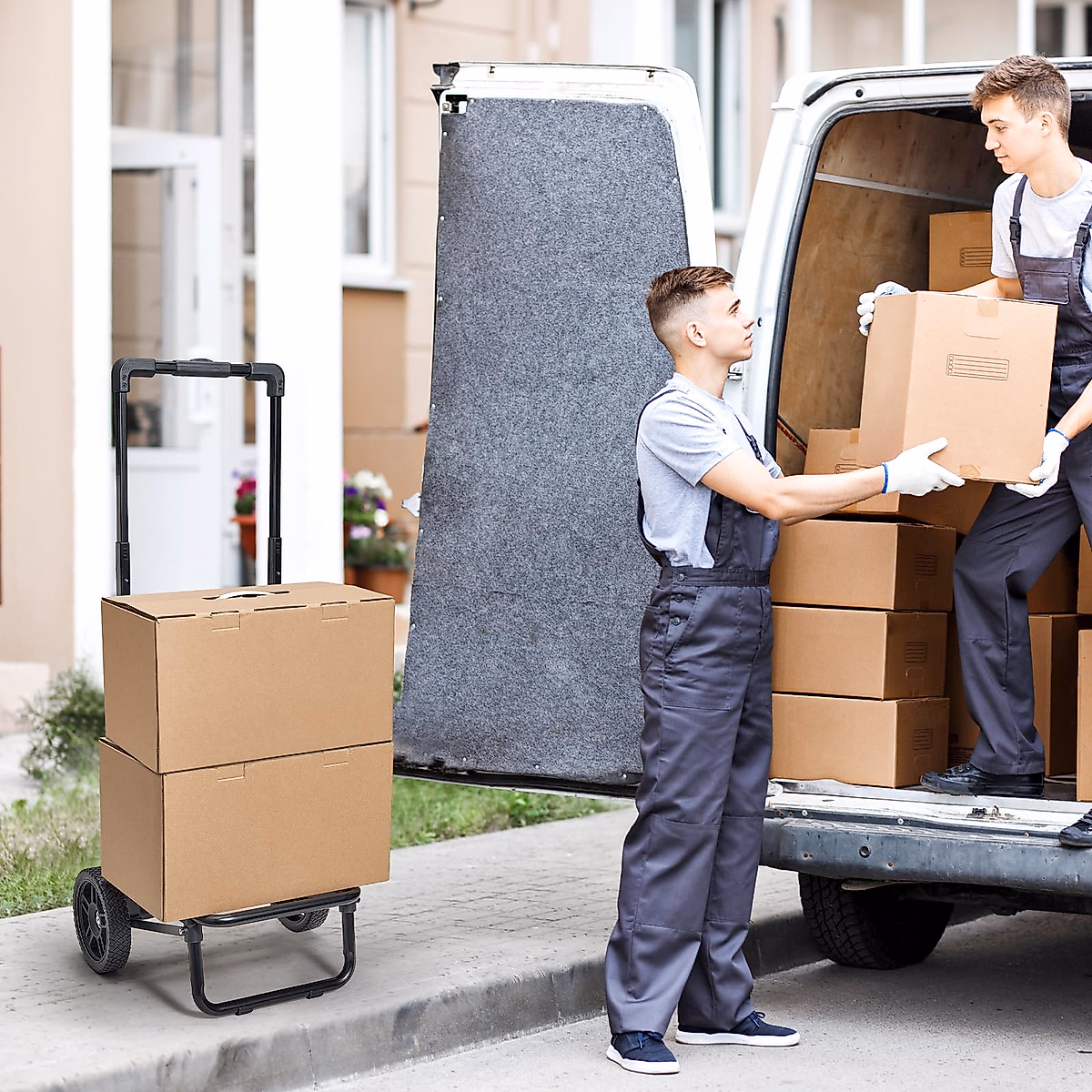 KEDSUM 2 in 1 Shopping Cart for Groceries, 330 lbs Luggage Cart, Portable Utility Shopping Cart with Wheels, Heavy Duty Grocery Cart, Dolly with a Black Removable Waterproof Bag for Moving, Camping