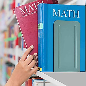 Acrimet Premium Metal Bookends (Heavy Duty) (Green Color) (1 Pair)