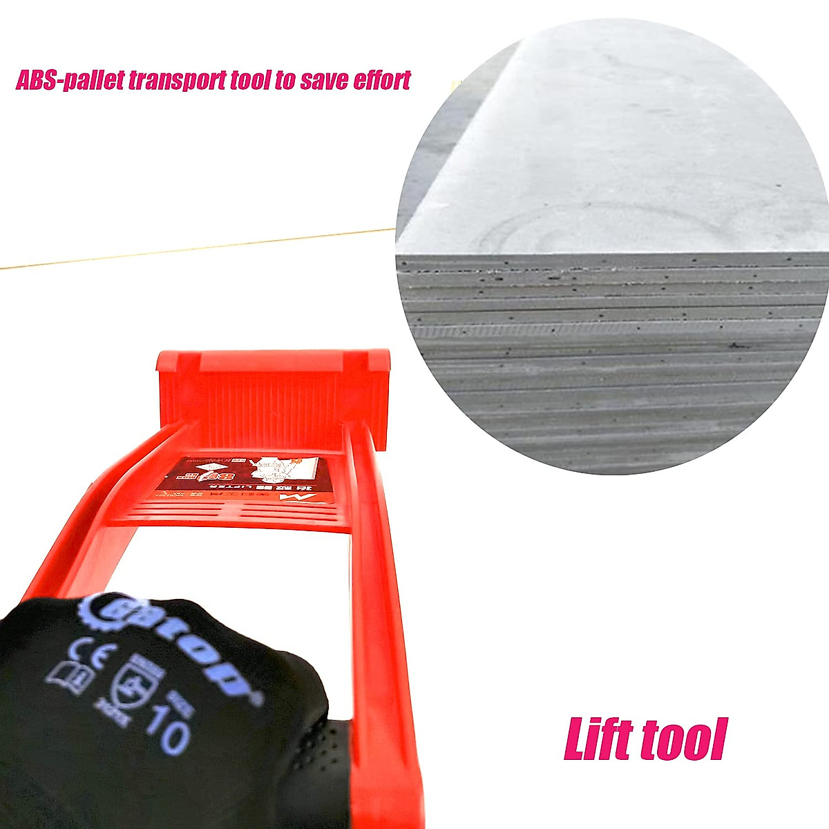 Autoly Drywall Carrying Tool，Plywood and Sheetrock Panel Carrier 80KG with Skid-Proof Handle for Handling Glass Plywood Plasterboard Cement Wood Sheet