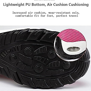 Musabela Orthopedic Sneakers for Women, Ortho Pro The Most Comfortable Orthopedic Shoes,Women's Running Walking Shoes,Mesh Casual Breathable Knit Air Cushion Shoes (US6.5-7, Blue-red)