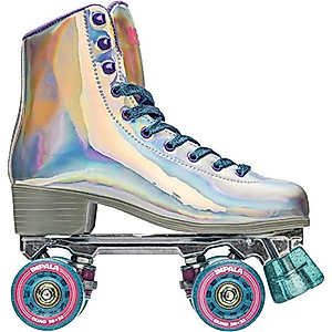 Impala Rollerskates Girl's Impala Quad Skate (Big Kid/Adult) Holographic 7 (US Men's 5, Women's 7) M