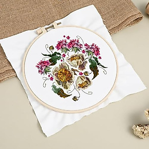 12 Pcs White Embroidery Fabric Squares Pre-Cut Embroidery Cloth Fabric Natural Cotton Fabric for Embroidery 4 Sizes Cross Stitch Fabric Classic Aida Cloth for Craft Garment Embroidery(5.9 to 11.8inch)
