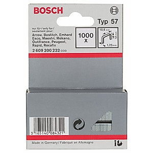 Bosch 2609200232 Fine Wire Staple 12x10, 6mm 1000 Pcs