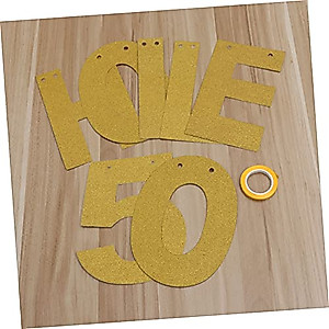 Abaodam 50 Happy First Birthday Banner Birthday Party Banners Merry Birthday Banner Happy Birthday Banner Birthday Hanging Garland Birthday Flags Banner Rings Bride Wedding