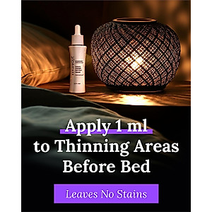 Keranique Overnight Hair Serum - Improves Growth Conditions for Thinning Hair - Hydrates Frizzy and Damaged Hair - Keratin Enriched for Women - 2 oz