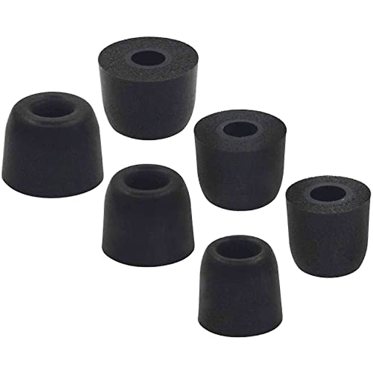 Rqker Foam Ear Tips Compatible with Beats Flex Earbuds, 3 Pairs S/M/L Sizes Replacement Soft Foam Ear Tips Earbuds Memory Foam Eartips, Compatible with Beats Flex, 3 Pairs, Black SML