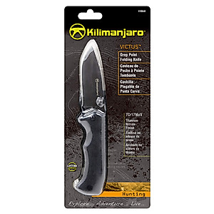 Kilimanjaro 910048 KJ910048 Fixed Blade,Hunting Knife,Outdoor,campingkitchen, One Size, Black