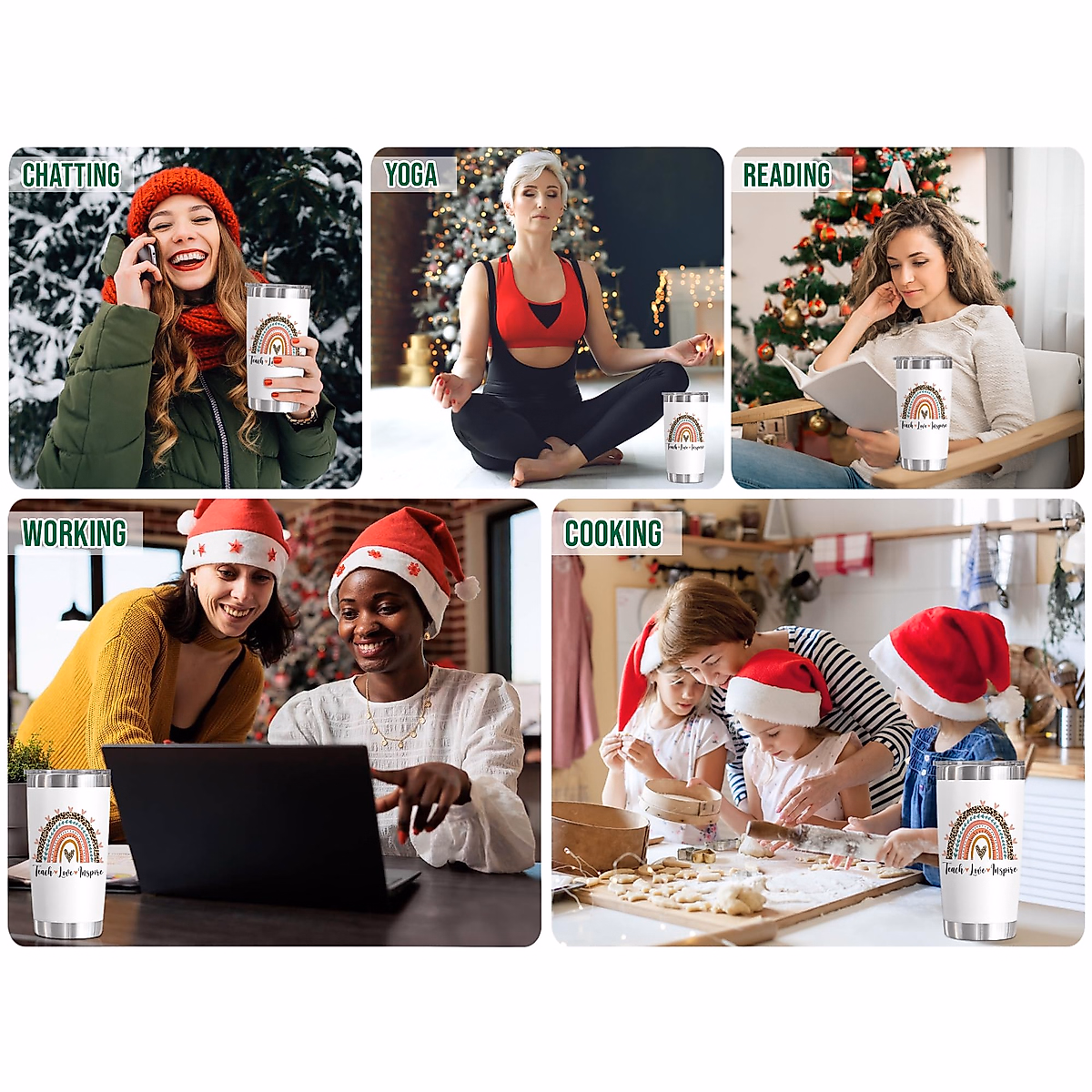 OASSIE Teachers Appreciation Gifts for Coworkers - 20 oz Stainless Steel Insulated Coffee Tumbler With Lid - Teachers Day Graduation Birthday Appreciation Thank You Gifts for Women Friends