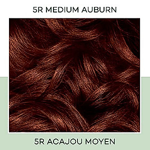 Clairol Natural Instincts Demi-Permanent Hair Dye, 5R Medium Auburn Hair Color, Pack of 1