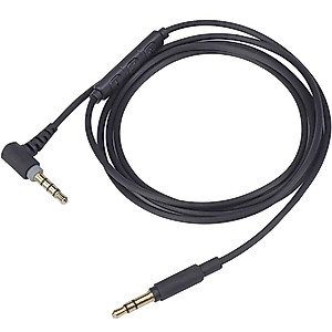 Replacement Black Audio Cable Cord Compatible with Sony MDR-10R MDR-100ABN MDR-1A MDR-1000X MDR-1ADAC WH-1000XM2 WH-1000xm3 WH-CH700N Headphones