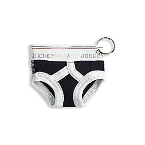 Jockey Women's Accessories Mini Brief Key Chain, Black, all
