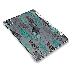 Cute Cat Silhouette Kitten case Compatible with iPad Mini Air Pro 7.9 8.3 9.7 10.2 10.9 11 12.9 inch Pattern Cover New 2022 2021 Trifold Stand 3 4 5 6 7 8 9 Generation 473 (12.9 Pro 3/4/5 gen)
