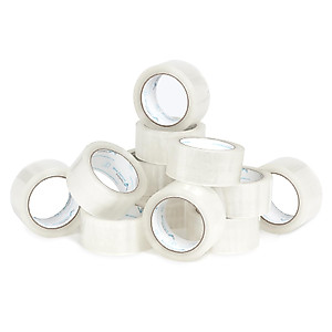 12 Pack Heavy Duty Packaging Tape, Clear Packing Tape Designed for Moving Boxes, Shipping, Office, Commercial Grade 2.7mil Thick, 60 Yard Length, 720 Total Yards