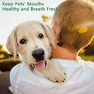 Pijaborg 2 Pack Toothbrush for Dog, Finger Toothbrush Kit, 135ºSurround Bristles for Easy Teeth Cleaning, Double-Finger Toothbrush Dental Care for Puppies, Cats and Small Pets