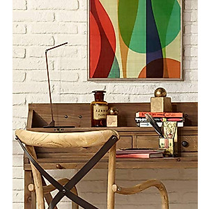 Possini Euro Design Bentley Modern Minimalist Touch Desk Table Lamp LED 21" High French Bronze Aluminum Metal Adjustable Head for Living Room Bedroom House Bedside Nightstand Home Office Reading