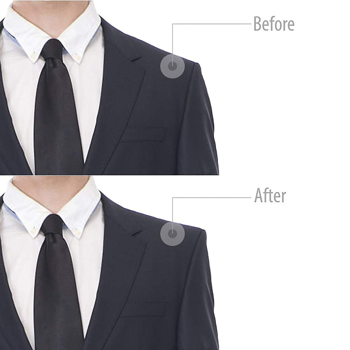 6 Pairs 1/2'' Shoulder Pads Sewing Set-in Shoulder Pads Foam Pads for Blazer T-Shirt Clothes