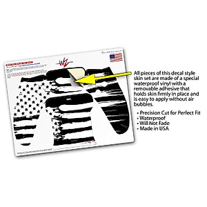 WraptorSkinz Skin Wrap compatible with Sony PS5 DualSense Controller Brushed USA American Flag (CONTROLLER NOT INCLUDED)