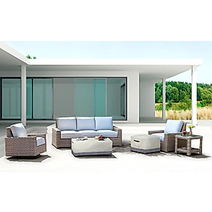 STEECA Patio Coffee Table Cover, Waterproof Rectangular Small Side Table Cover for Outdoor Furniture 36L x 22W x 18H inch