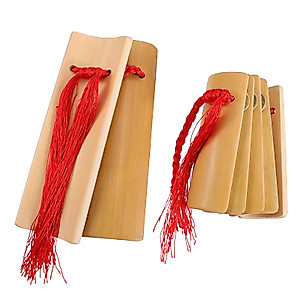 1 Pair Professional Chinese Kuaiban Bamboo China Allegro Clapper Traditional Instrument Festival Performance Props for Birthday Graduation Wedding Favors