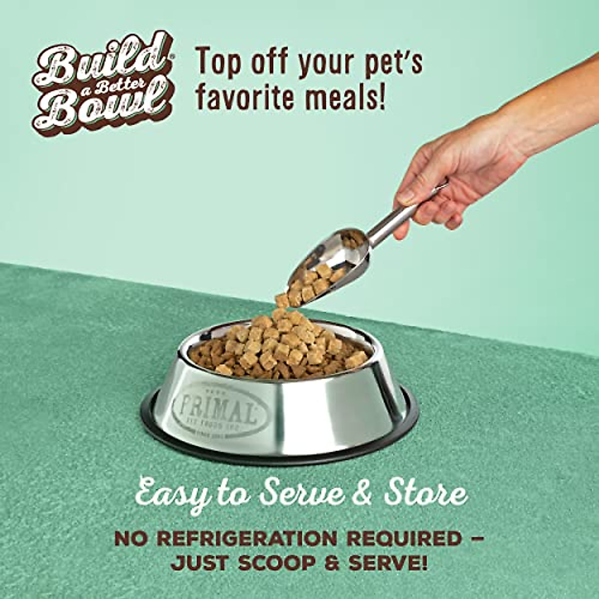 Primal Cupboard Cuts Freeze Dried Raw Cat Food & Dog Food Topper, Grain Free Meal Mixer for Dogs & Cat (Chicken, 3.5 oz)