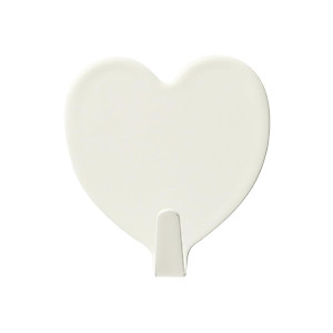 ZAAWUUT Adhesive Wall Hooks,10 Pieces Stainless Steel Decorative Sticky Hanger Without Nails for Home Office Classroom (White)