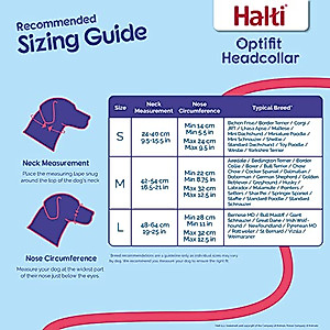 HALTI Optifit Headcollar Size Medium, Bestselling Dog Head Harness to Stop Pulling on the Lead, Easy to Use, Adjustable & Reflective Head Collar for Dogs, Professional Anti-Pull Training Aid